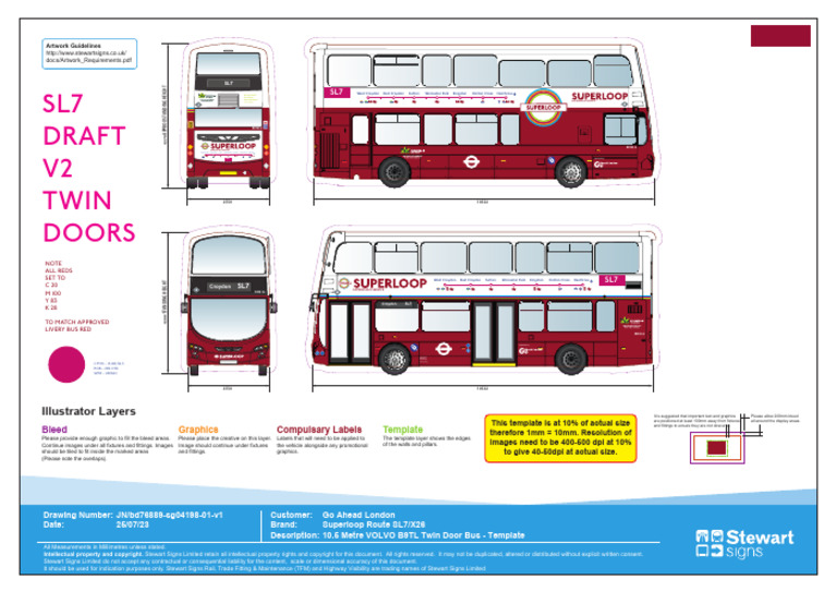 Sl7 Bus Livery - Final Artwork | PDF | Transport | Public Transport