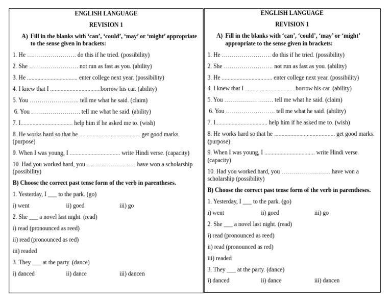 Language Revision 1 | PDF | Linguistics | Languages
