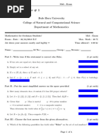 Maths For Natural Sciences | PDF | Function (Mathematics) | Derivative