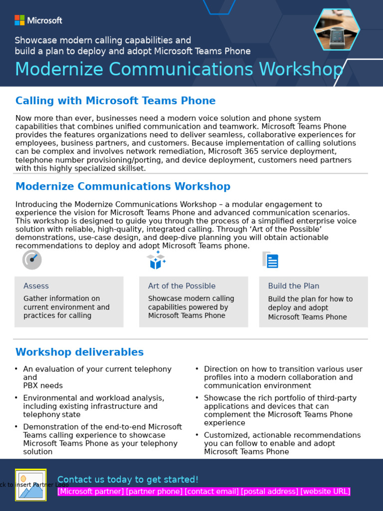 Partner To Customer - Modernize Communications Flyer | PDF ...
