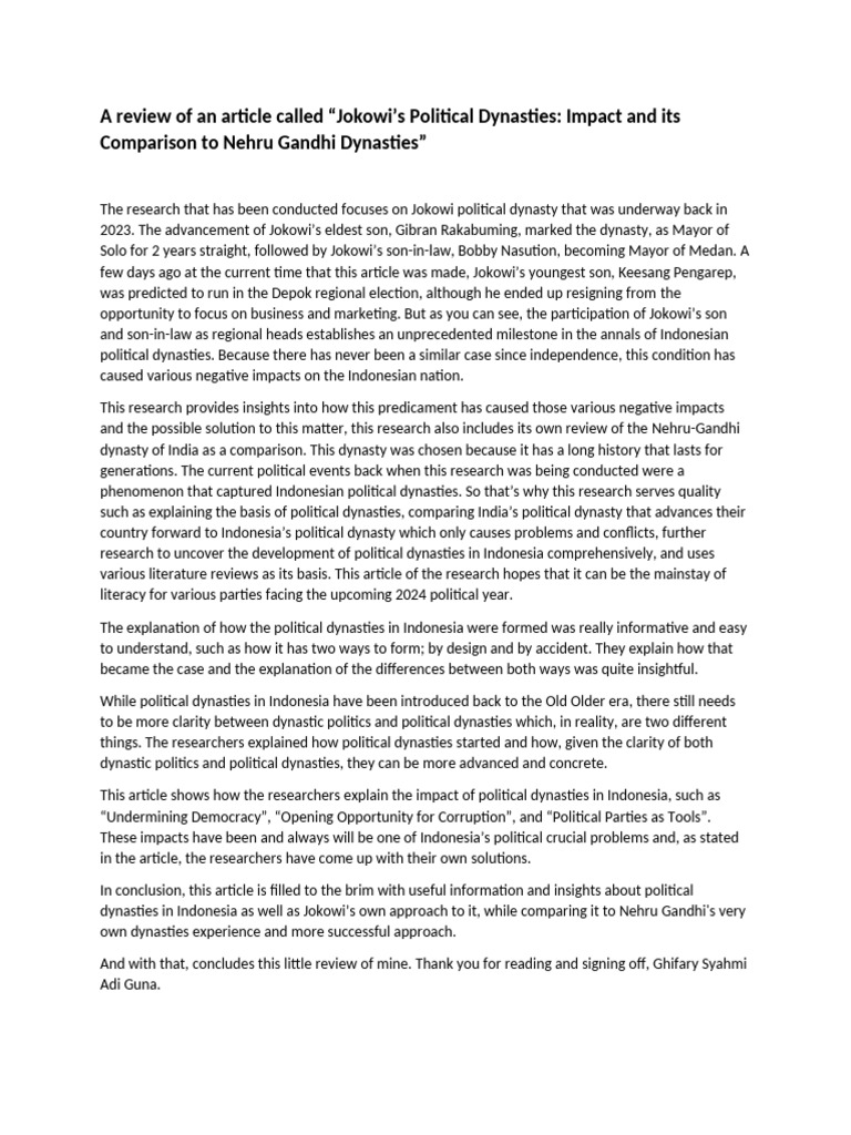 Ghifary Syahmi Adi Guna - 20240420099 - Pancasila Review Task - IPACC | PDF