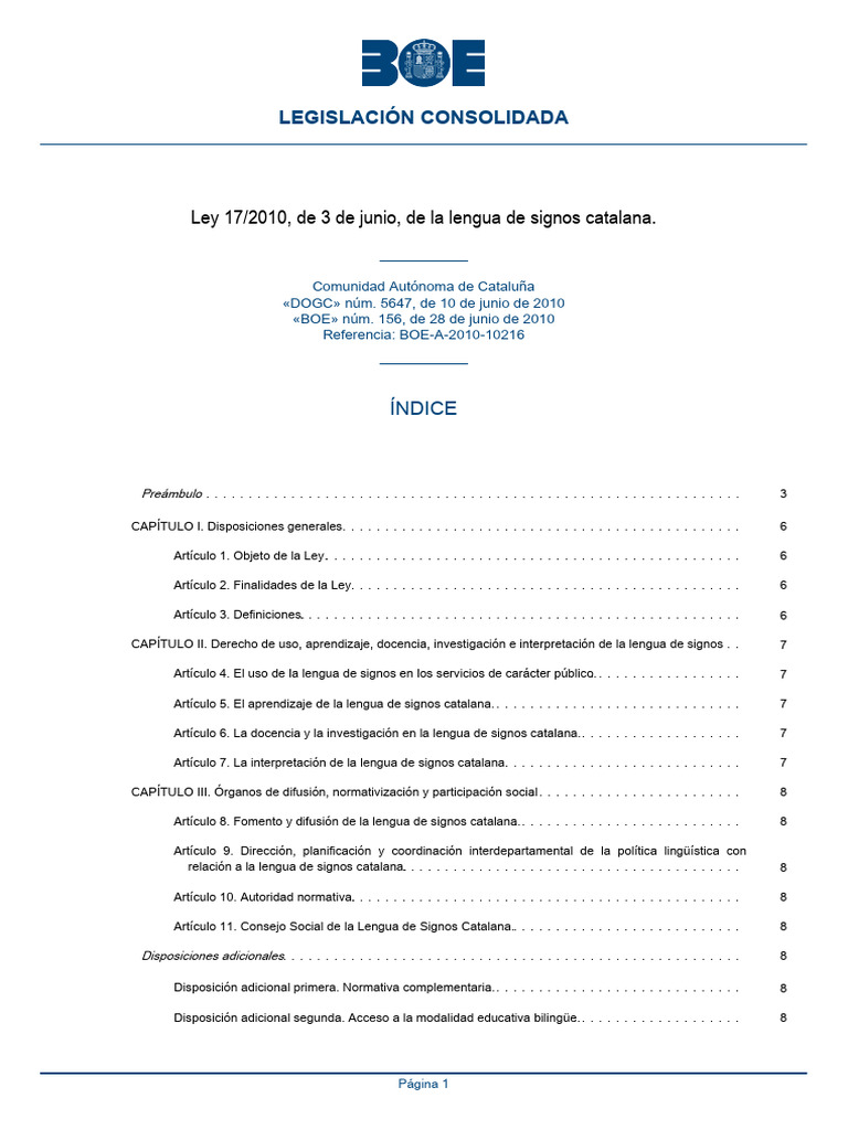 BOE A 2010 10216 Consolidado | PDF | Cataluña | Accesibilidad