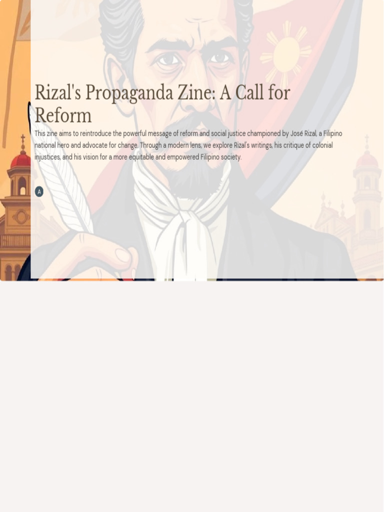 Rizals Propaganda Zine A Call For Reform - PDF - 20241012 - 211213 ...