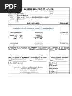 Disbursement Voucher for Barangay Payments | PDF