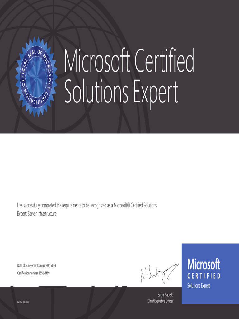 Microsoft Certified Professional Certificate 3 | PDF