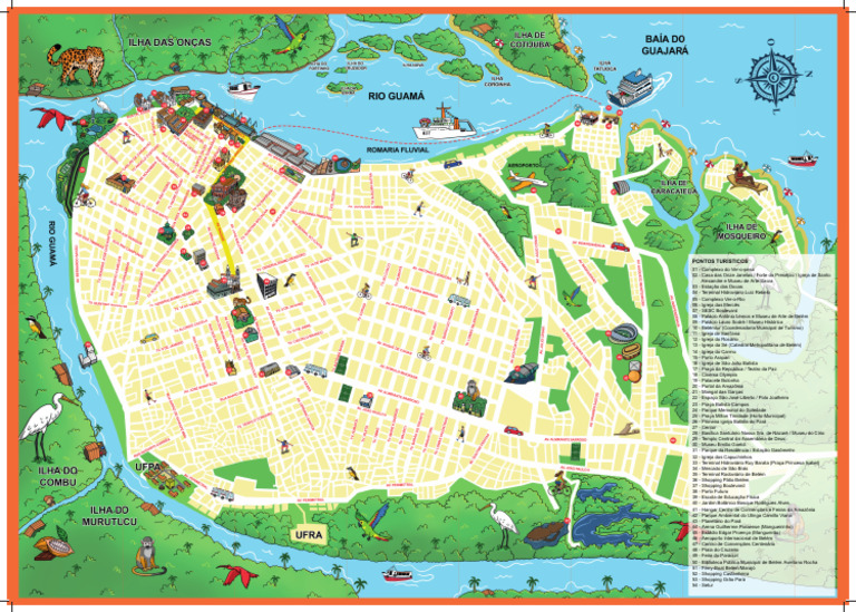 Mapa de Belém Copiar | PDF | Ciências Sociais | Turismo