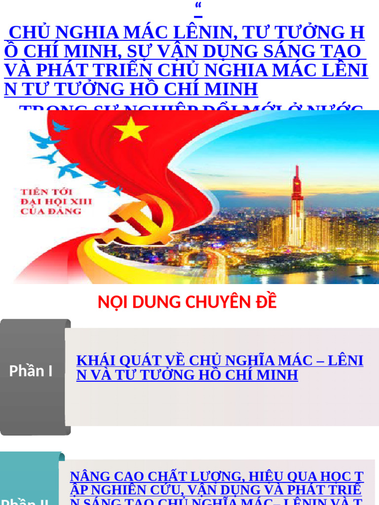 Bai 1 Chu Nghia Mac Lenin Tu Tuong Ho Chi Minh Nen Tang Tu Tuong Va Kim ...