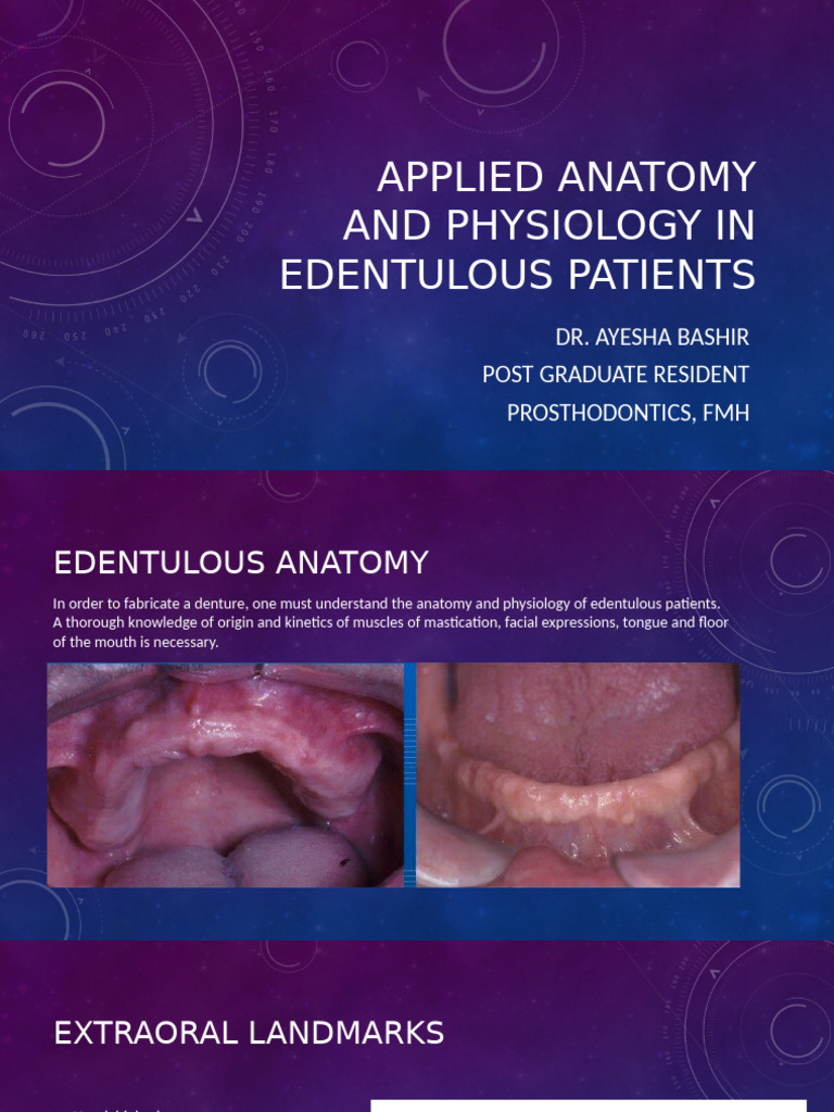 Anatomy for Edentulous Denture Design | PDF | Tongue | Lip