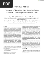Laslett Cluster Tests for SIJ Dysfunction | PDF | Pelvis ...