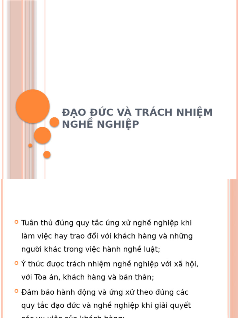 Dao Duc Va Trach Nhiem Nghe Nghiep | PDF