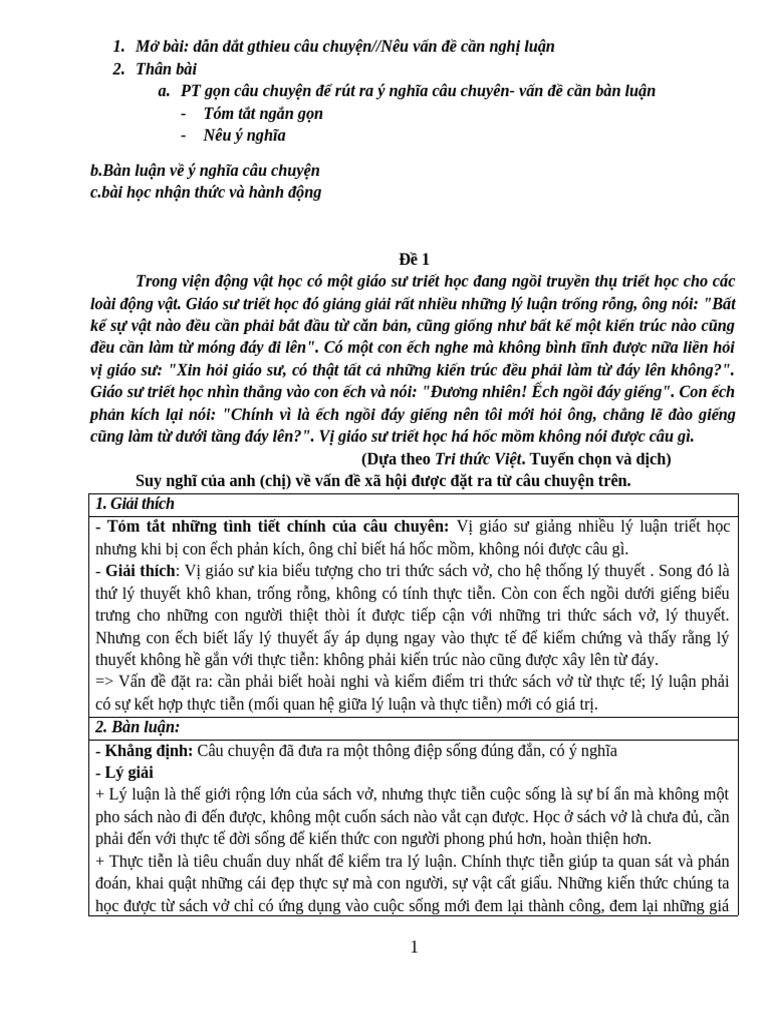 NLXH Câu Chuyên HSG | PDF