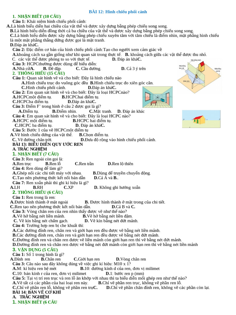 ĐỀ CƯƠNG CÔNG NGHỆ RÚT GỌN HKII 23-24 | PDF