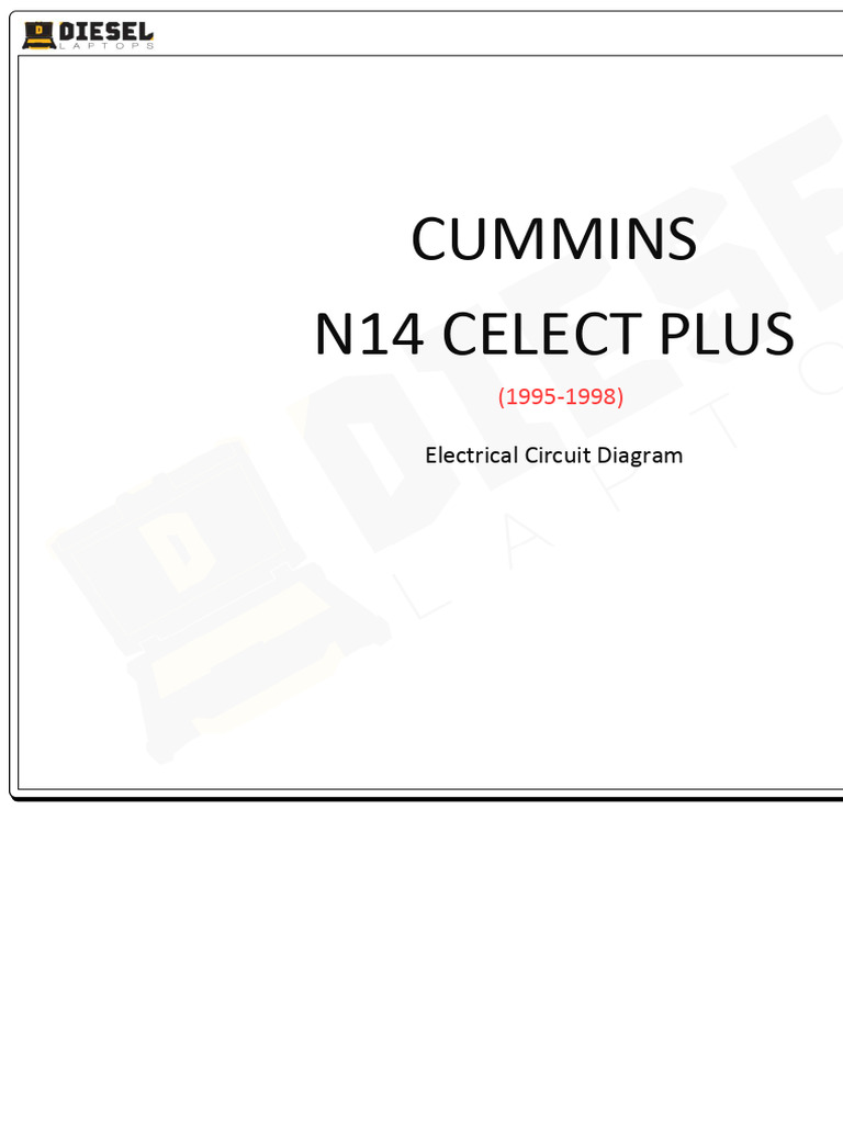 Cummins - N14 CELECT Plus (1995-98) | PDF | Electrical Engineering ...