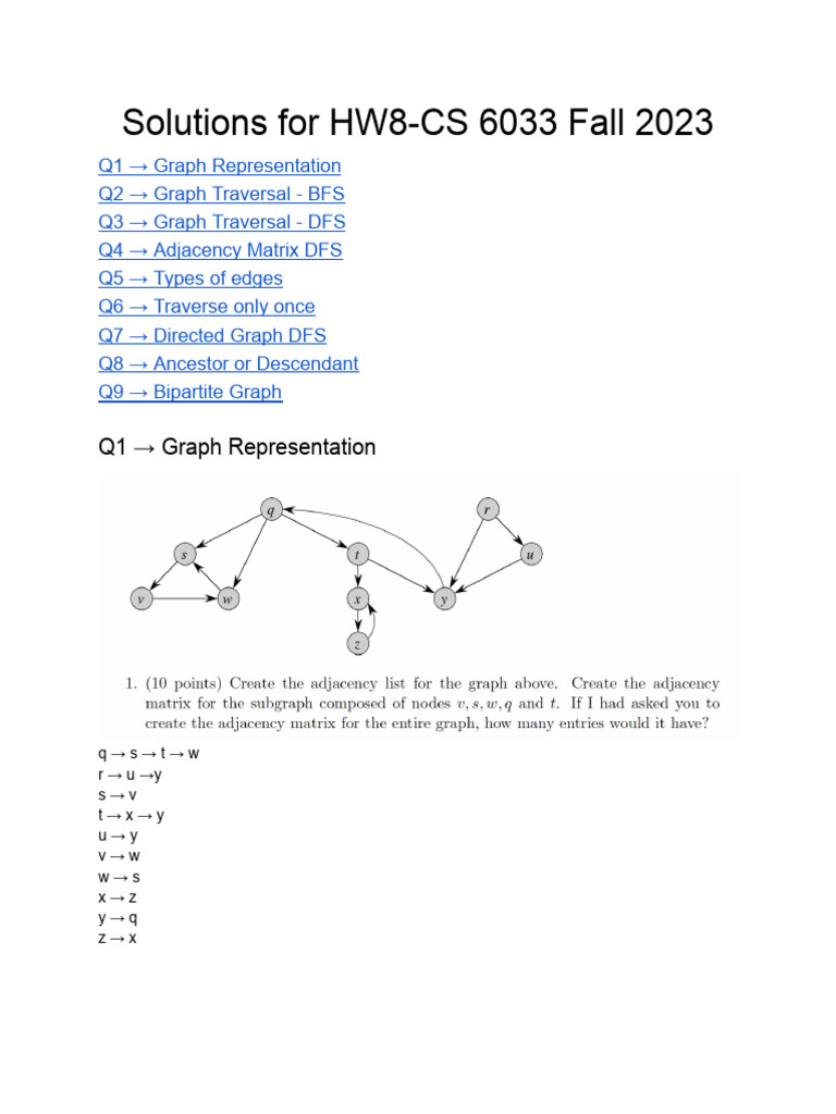 Solutions For HW8-CS 6033 Fall 2023 | PDF | Mathematical Relations | Algorithms