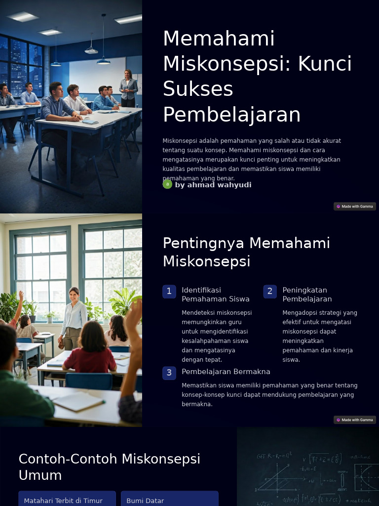 Memahami Miskonsepsi Kunci Sukses Pembelajaran | PDF | Karier & Perkembangan
