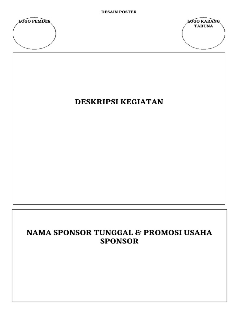 4 Desain Poster & Space Iklan | PDF | Game & Aktivitas | Seni