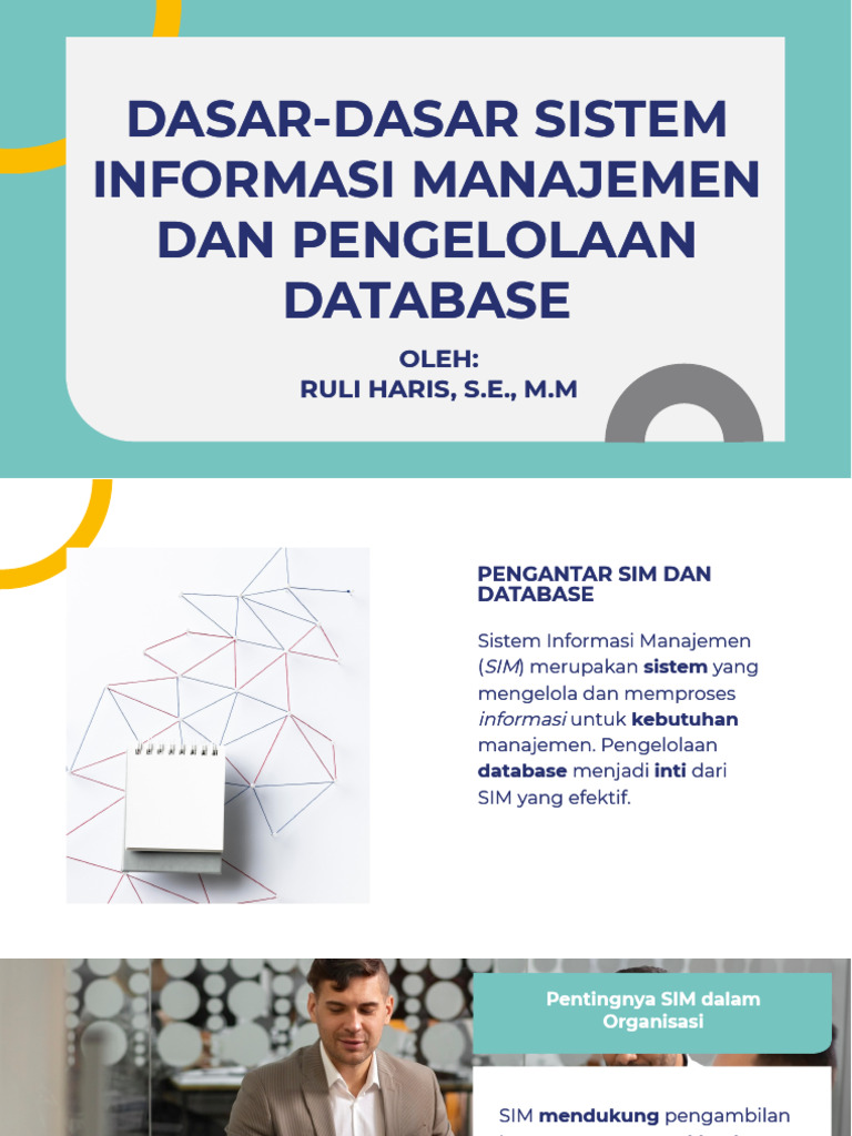 Dasar-Dasar Sistem Informasi Manajemen Dan Pengelolaan Database Dasar-Dasar Sistem Informasi ...