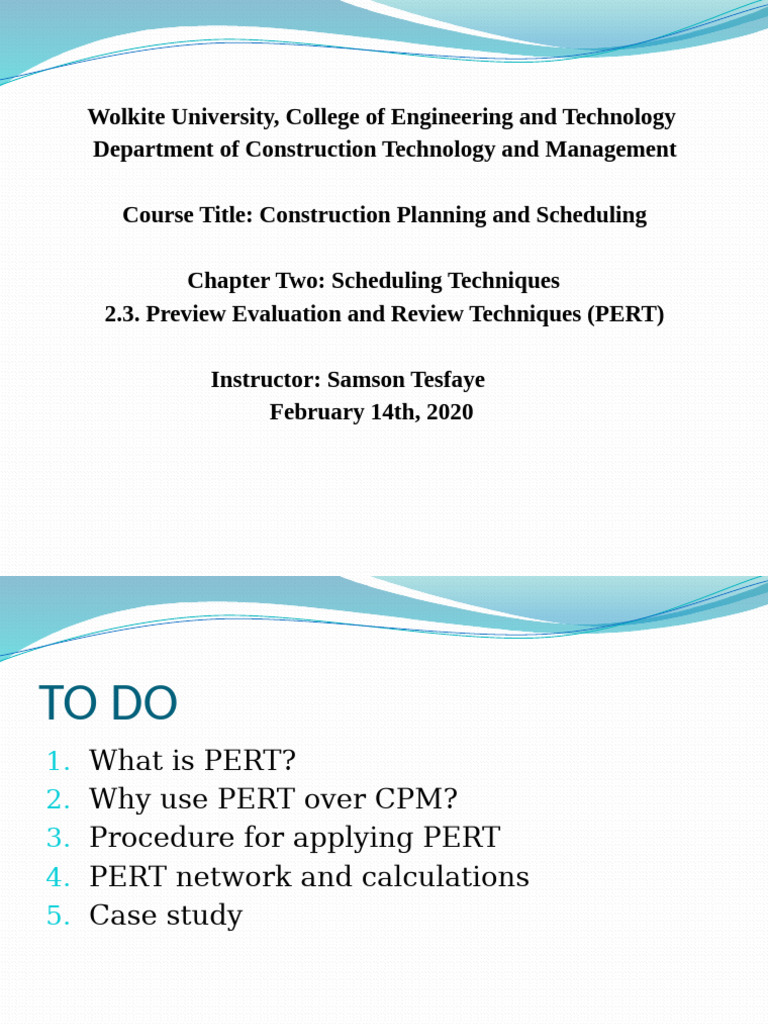Chapter 2.4 PERT | PDF | Normal Distribution | Standard Deviation