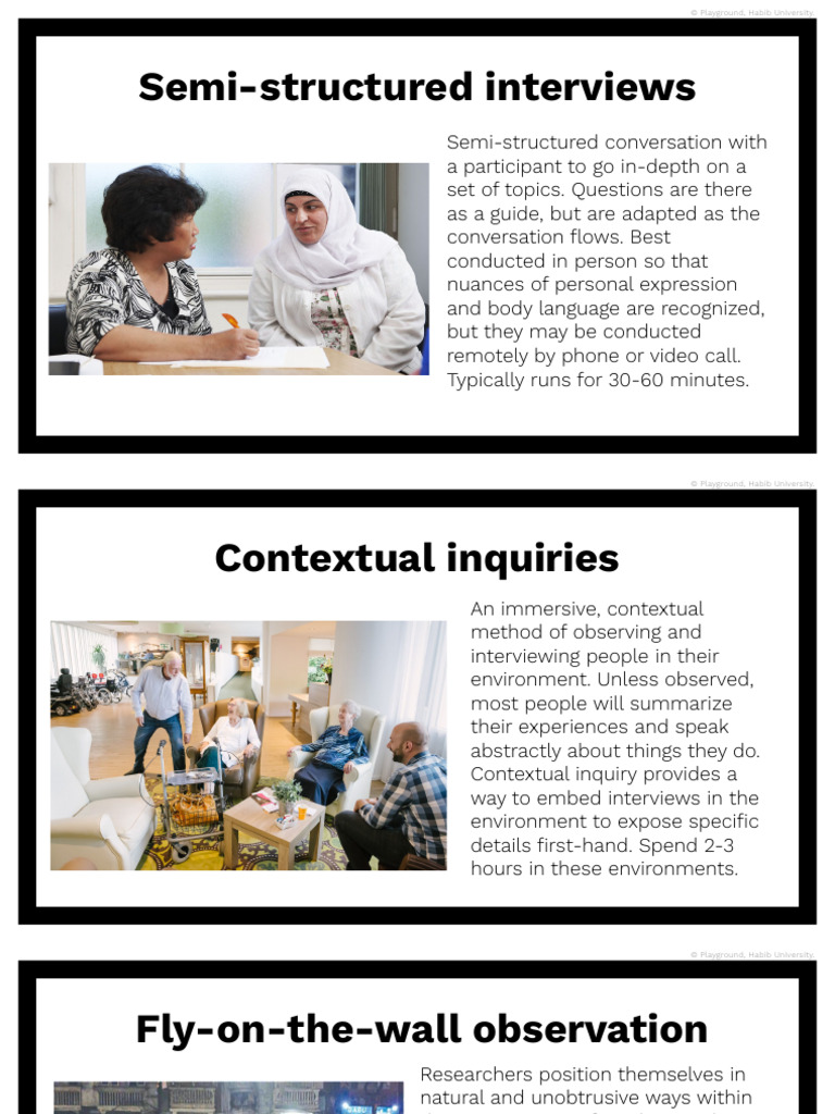 Methods for Conducting User Research | PDF