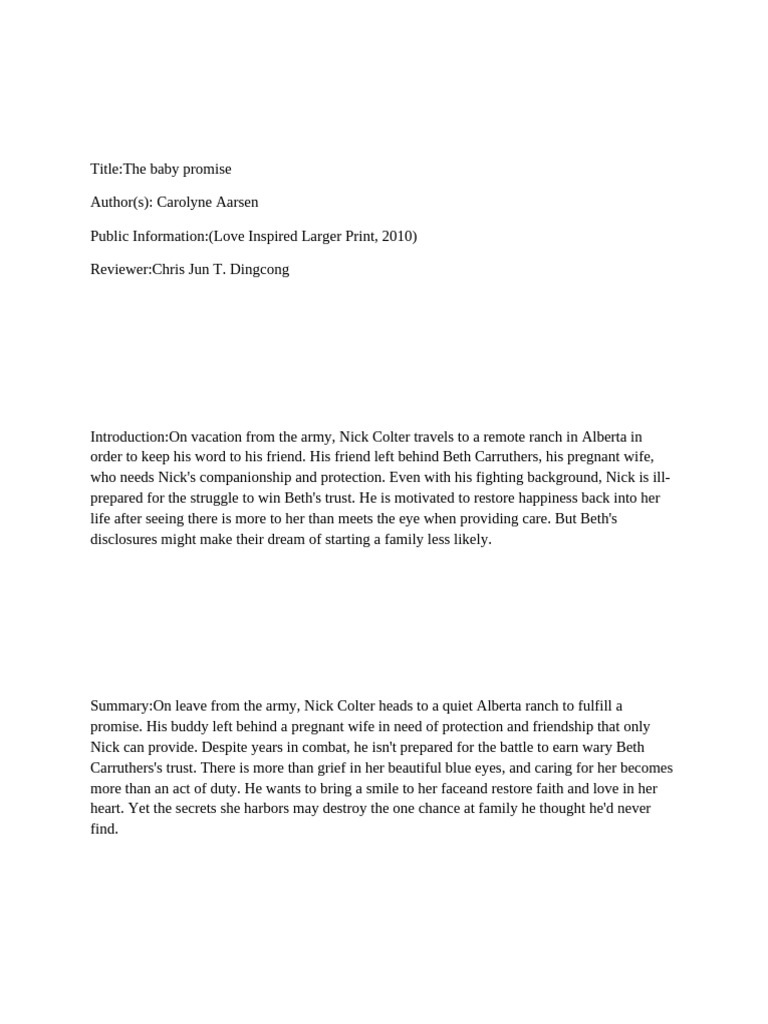 Title - The baby-WPS Officej | PDF | Romance Novels | Narrative