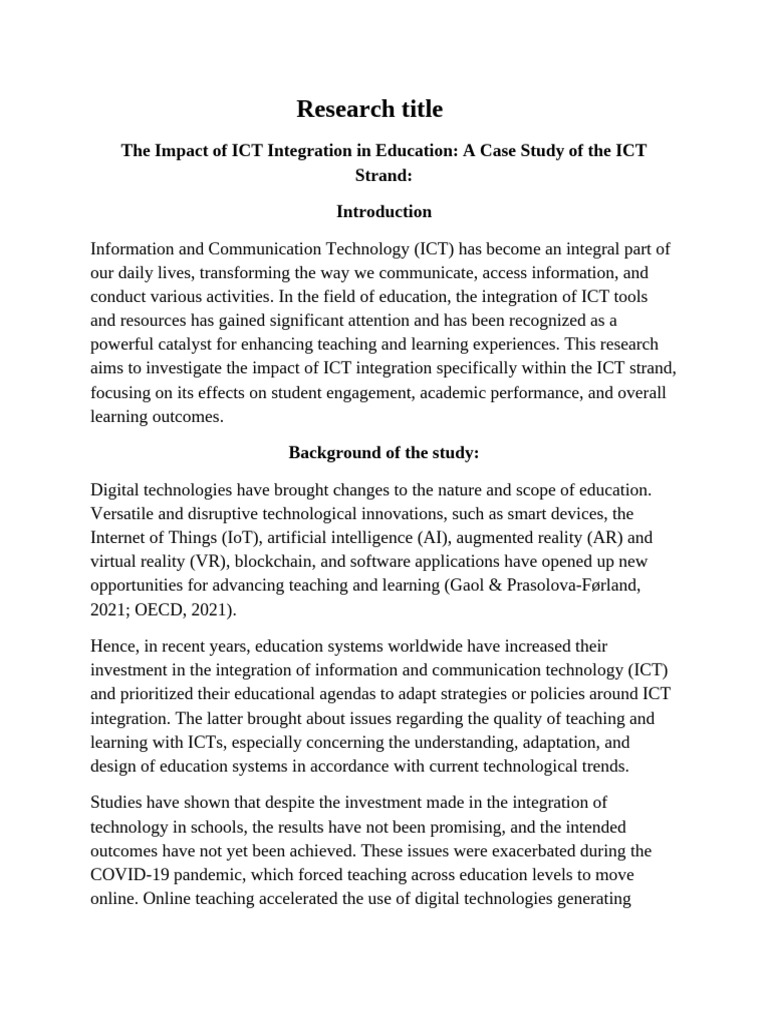 Research title-WPS Office | PDF | Educational Technology | Information ...
