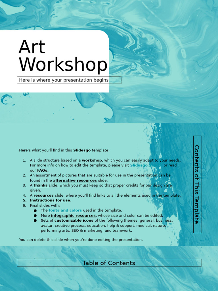 Art Workshop by Slidesgo | PDF | Planets | Solar System