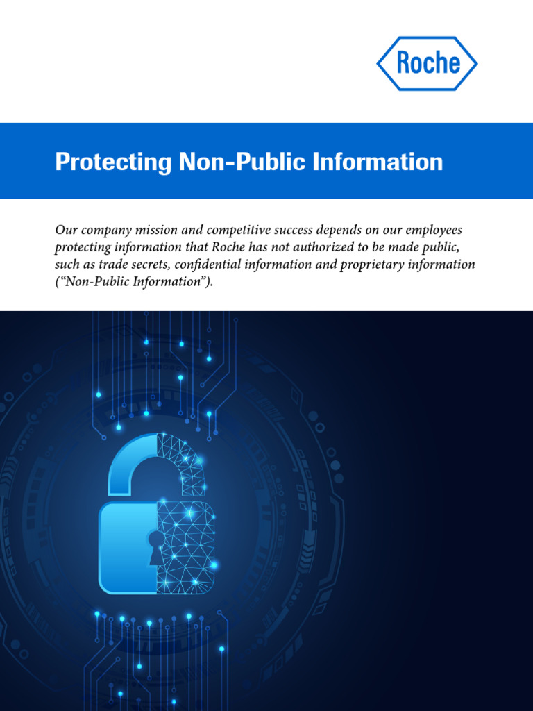 Protecting Non-Public Information | PDF | Information | Clinical Trial
