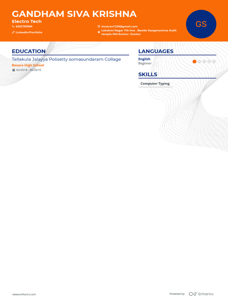 Gandham Siva Krishna Resume | PDF