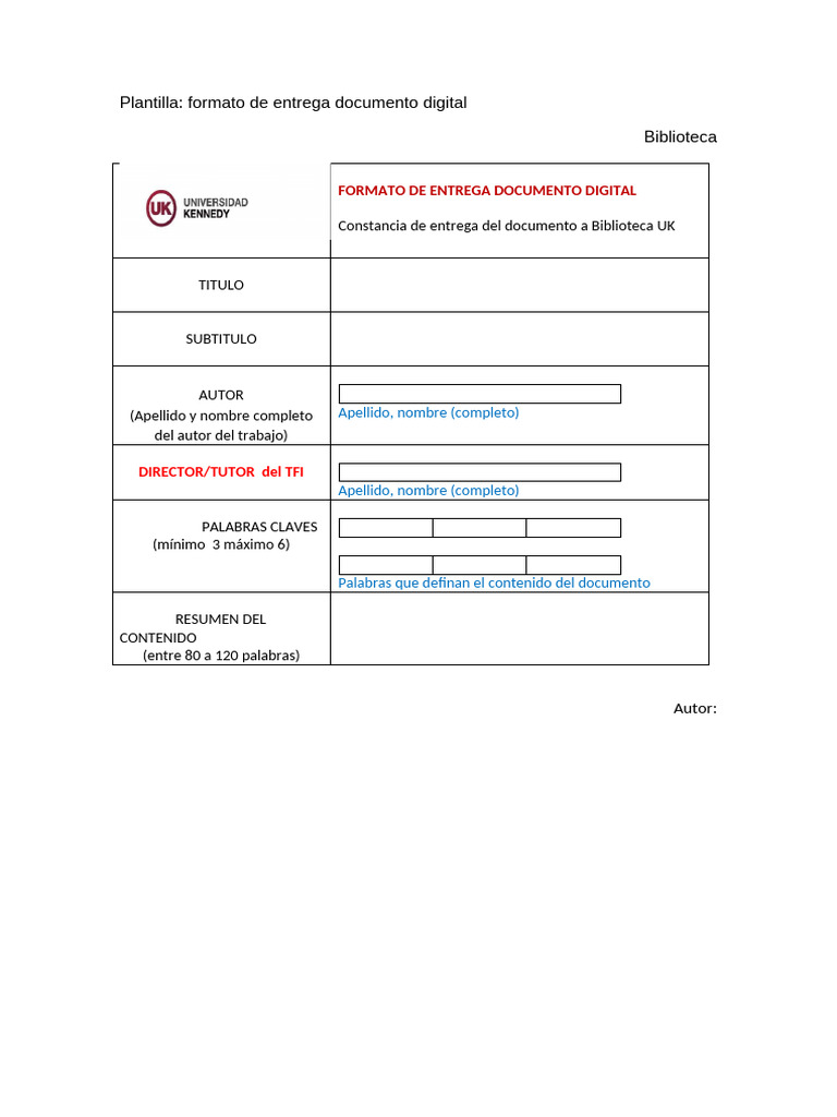 BIBLIOTECA Plantilla Registro | PDF