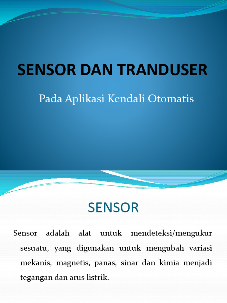 M2 Sensor Dan Tranduser | PDF | Metode & Bahan Ajar | Sains & Matematika