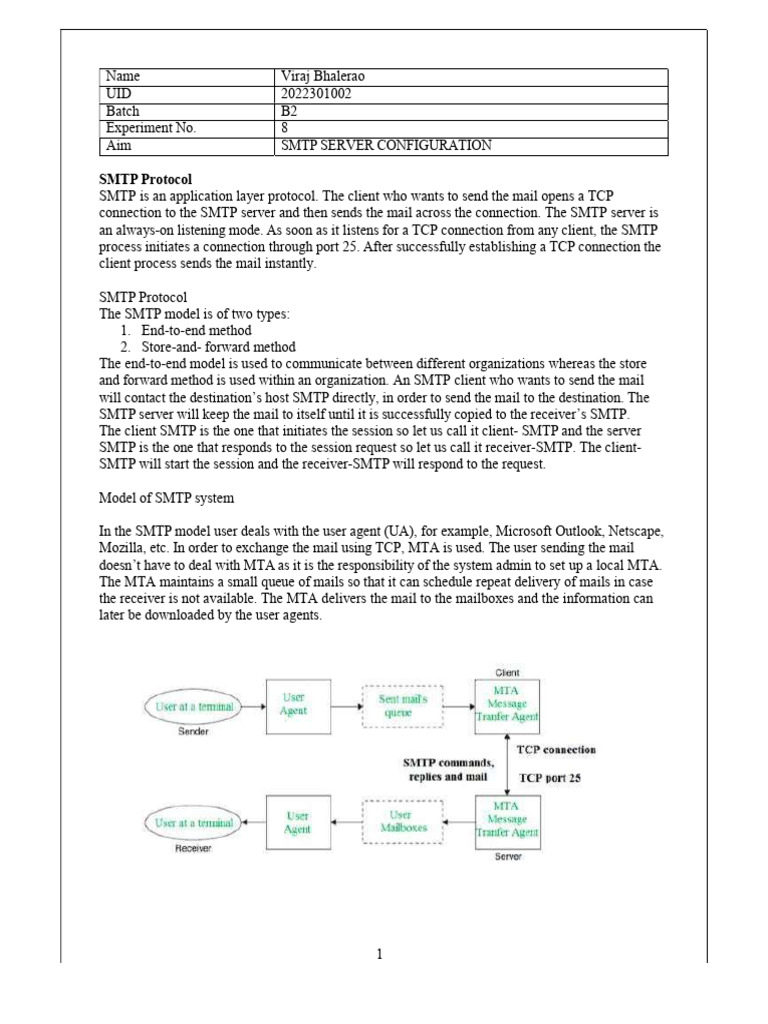 SMTP Server Configuration Guide | PDF | Network Architecture | Wide ...