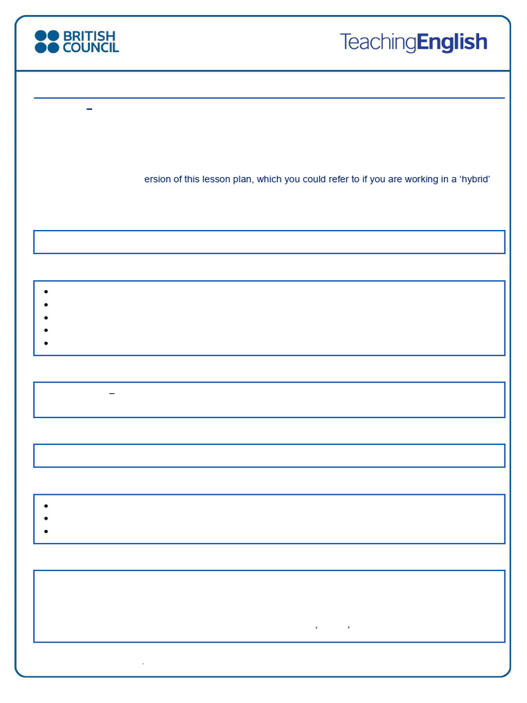A2 Future Learning Lesson Plan | PDF | Learning | Lesson Plan