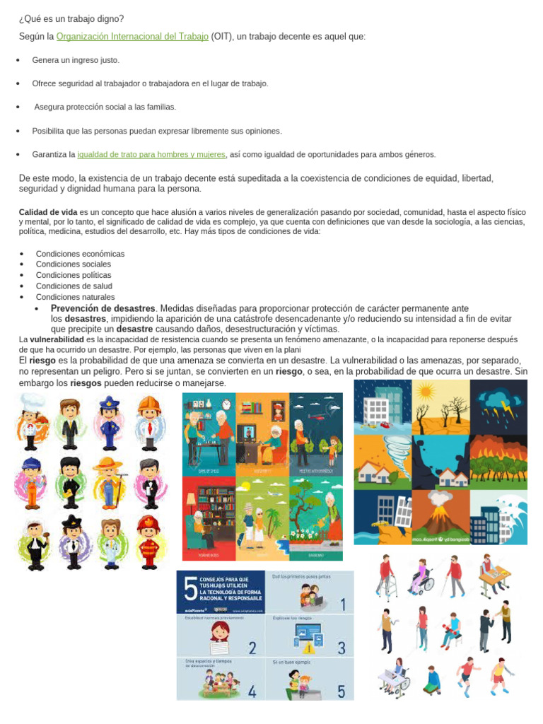 Qué Es Un Trabajo Digno Pdf