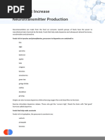 Neurotransmitters and Its Food Sources | PDF | Pickling | Norepinephrine