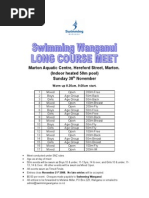 Competitive Swim Time Standards | PDF