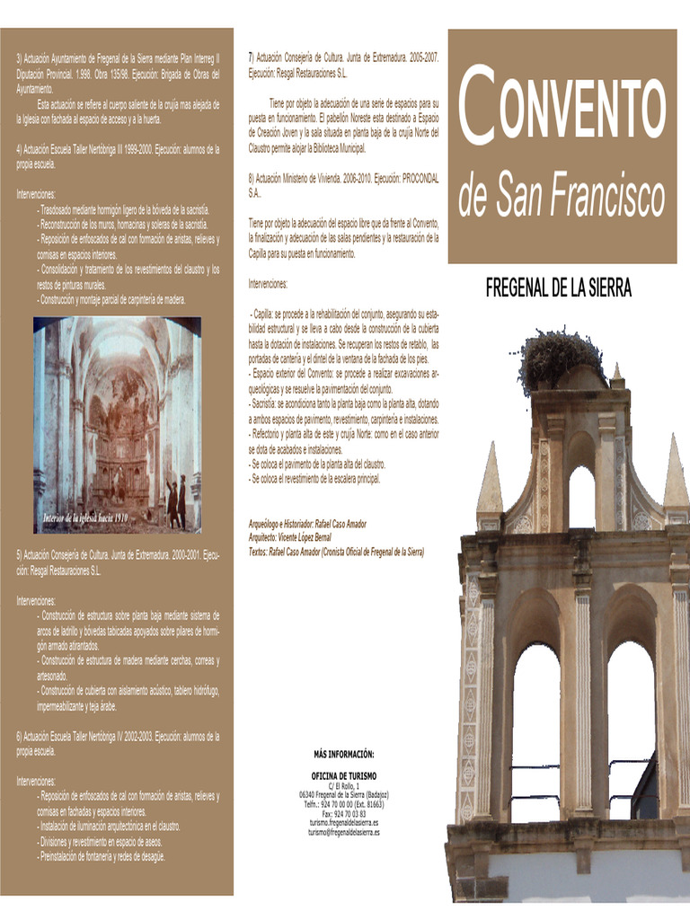 Restauración del Convento de Fregenal | PDF | Techo | Diseño arquitectonico