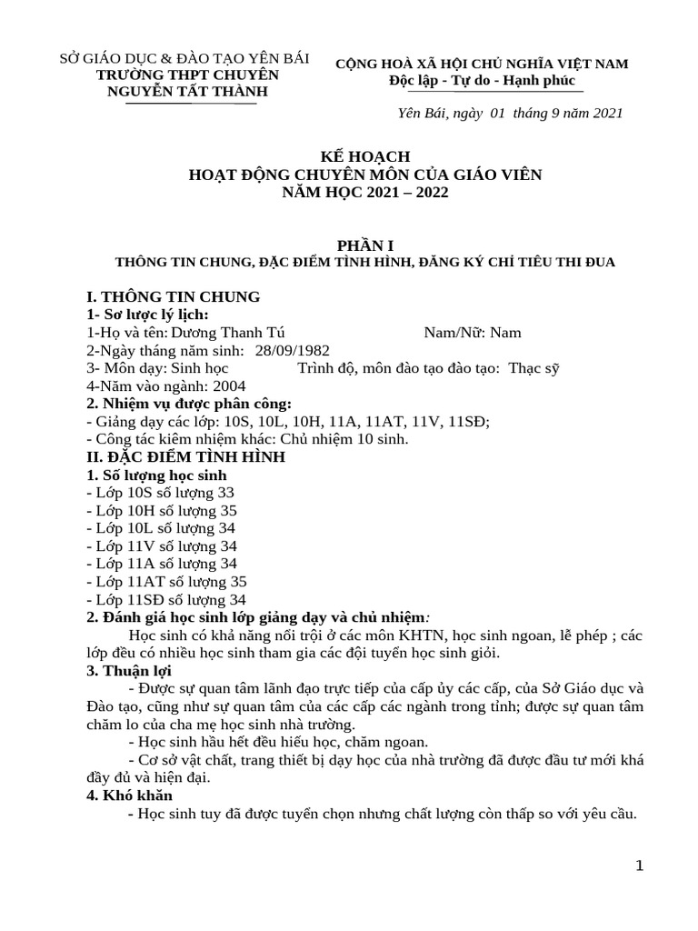 1.KH Ho T Đ NG Chuyên Môn | PDF