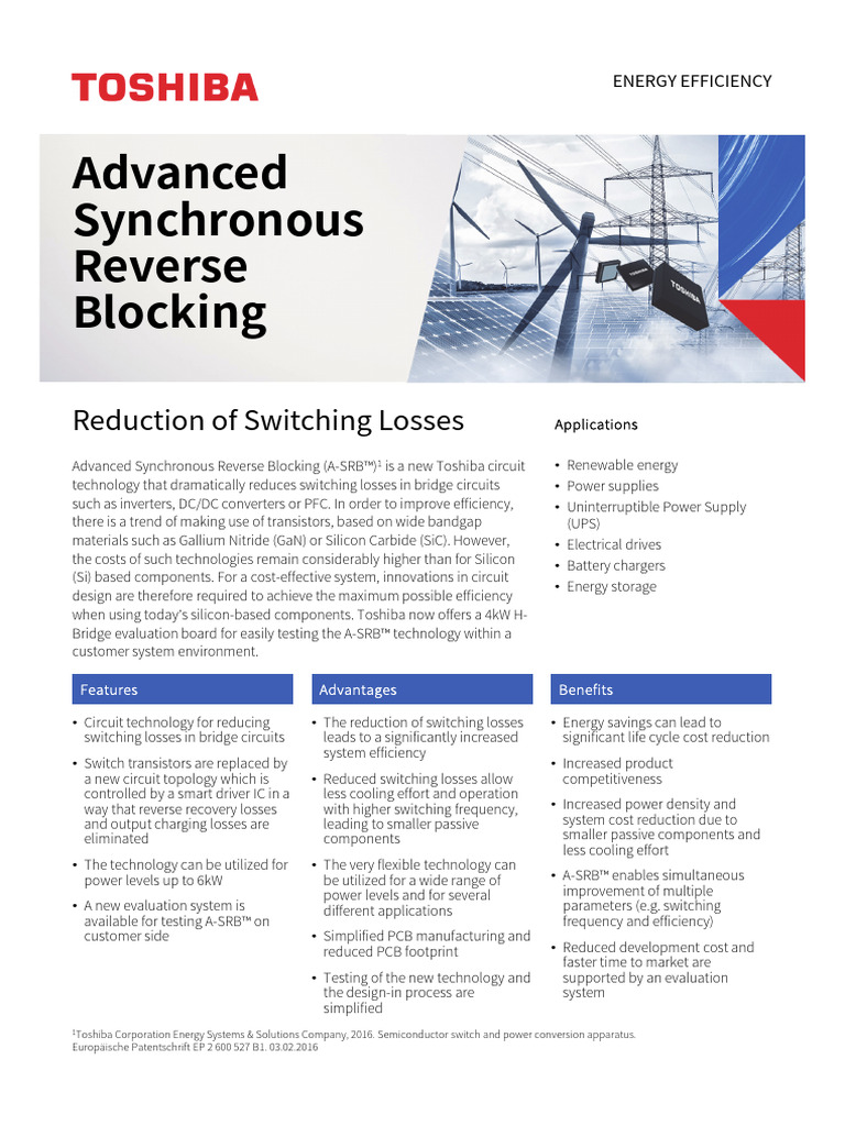 Toshiba FAB ASRB 202001 | PDF | Power Inverter | Power (Physics)