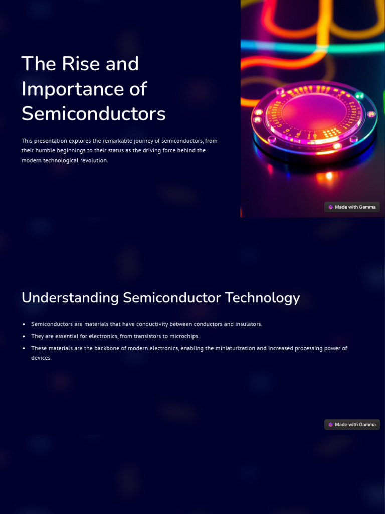 The Rise and Importance of Semiconductors | PDF | Semiconductors | P–N ...