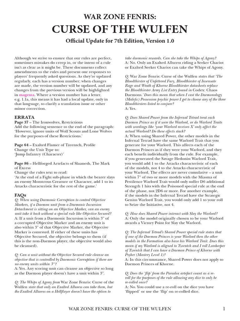 Curse of The Wulfen v1.0 | PDF | History