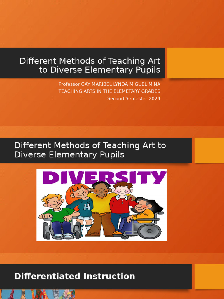 Different Methods of Teaching Art To Diverse Elementary | PDF ...
