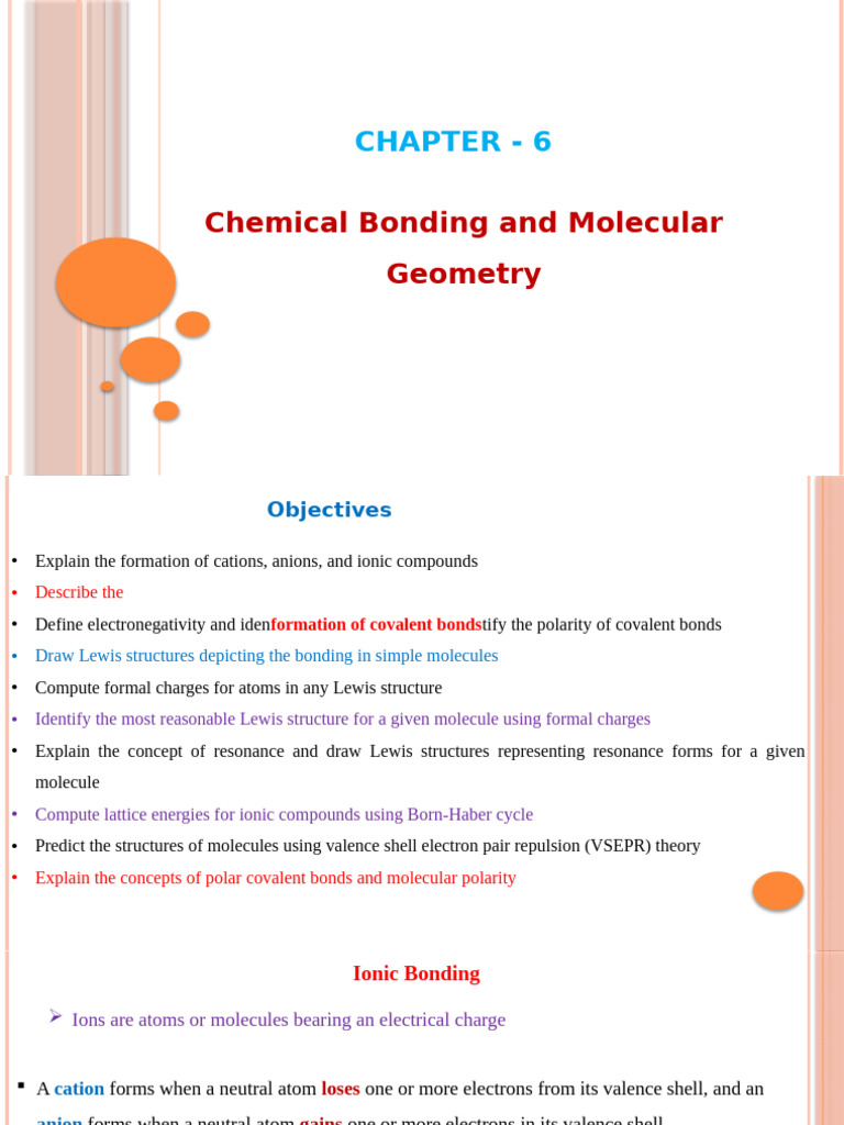 Chemical Bonding and Molecular Geometry | PDF | Chemical Polarity ...