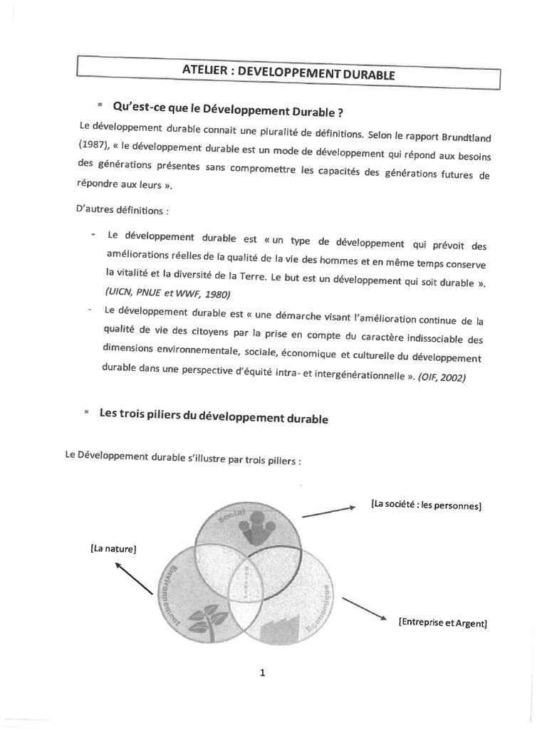 Développement Durable | PDF