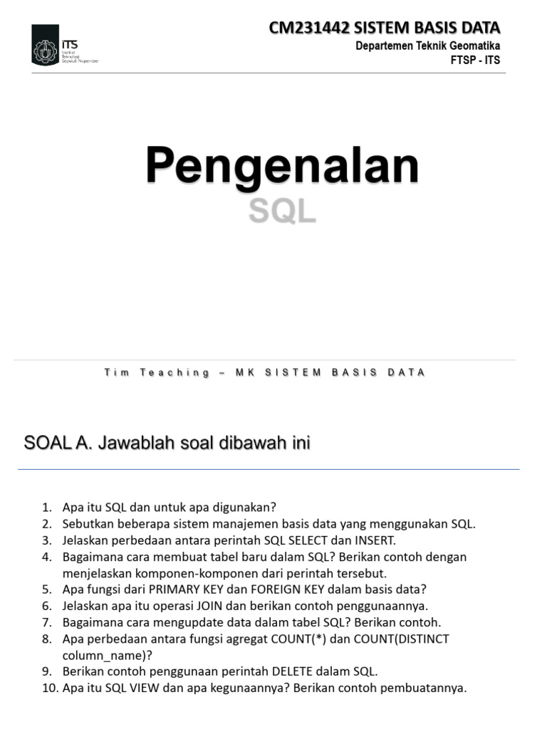 Tugas 3 SQL Introduction | PDF