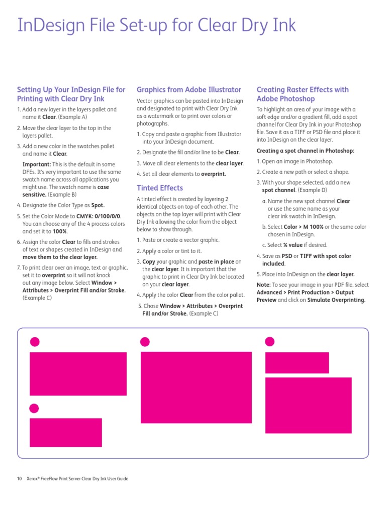 Clear Dry Ink Setup Guide | PDF | Adobe Photoshop | Graphics