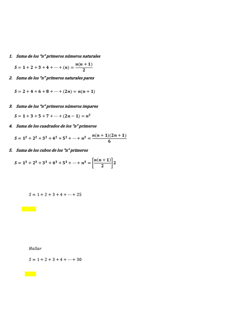 Sumas Notables | PDF | Ajedrez