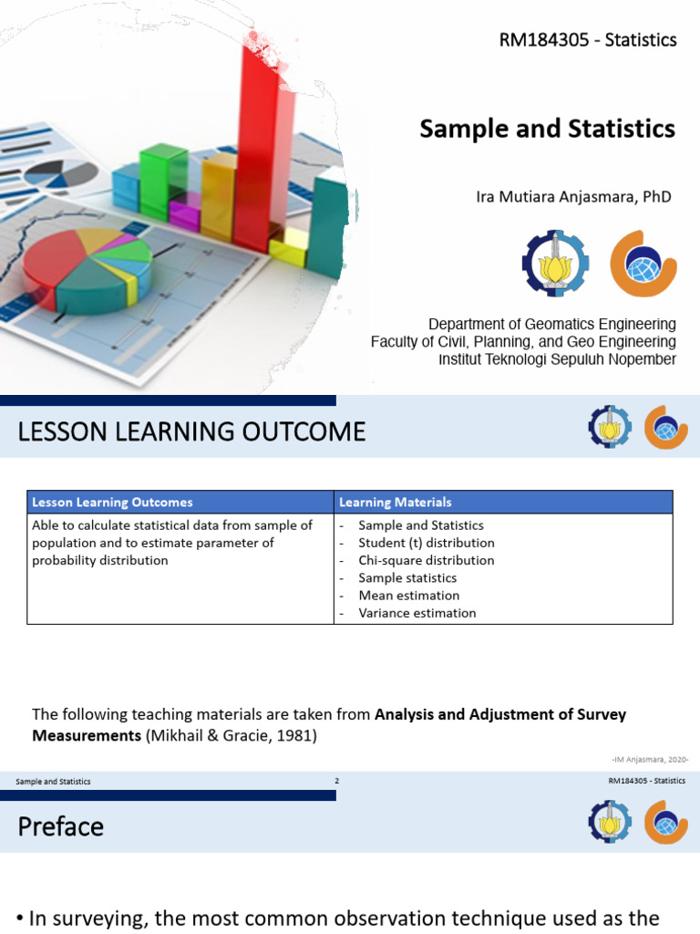 Sample and Statistics | PDF | Chi Squared Distribution | Normal ...