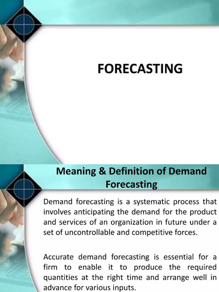 Chap 3 Forcasting | PDF