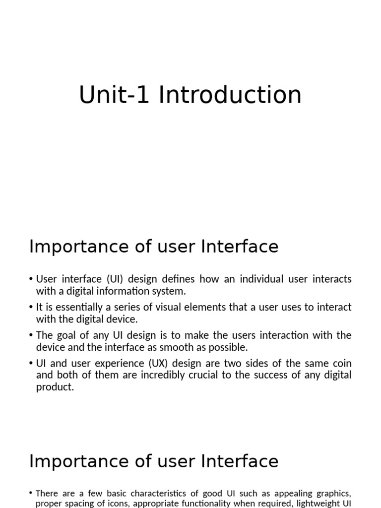 Unit 1 Pdf Graphical User Interfaces Window Computing 
