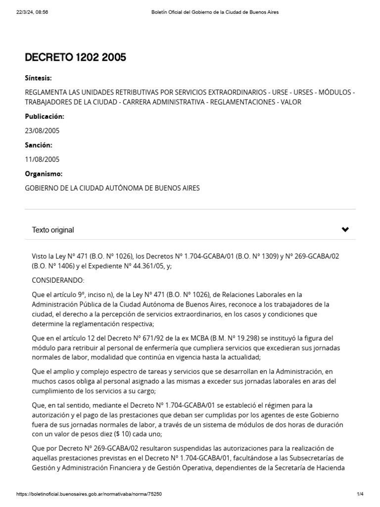 Resolucion 1202-2005 | PDF | Buenos Aires | Presupuesto